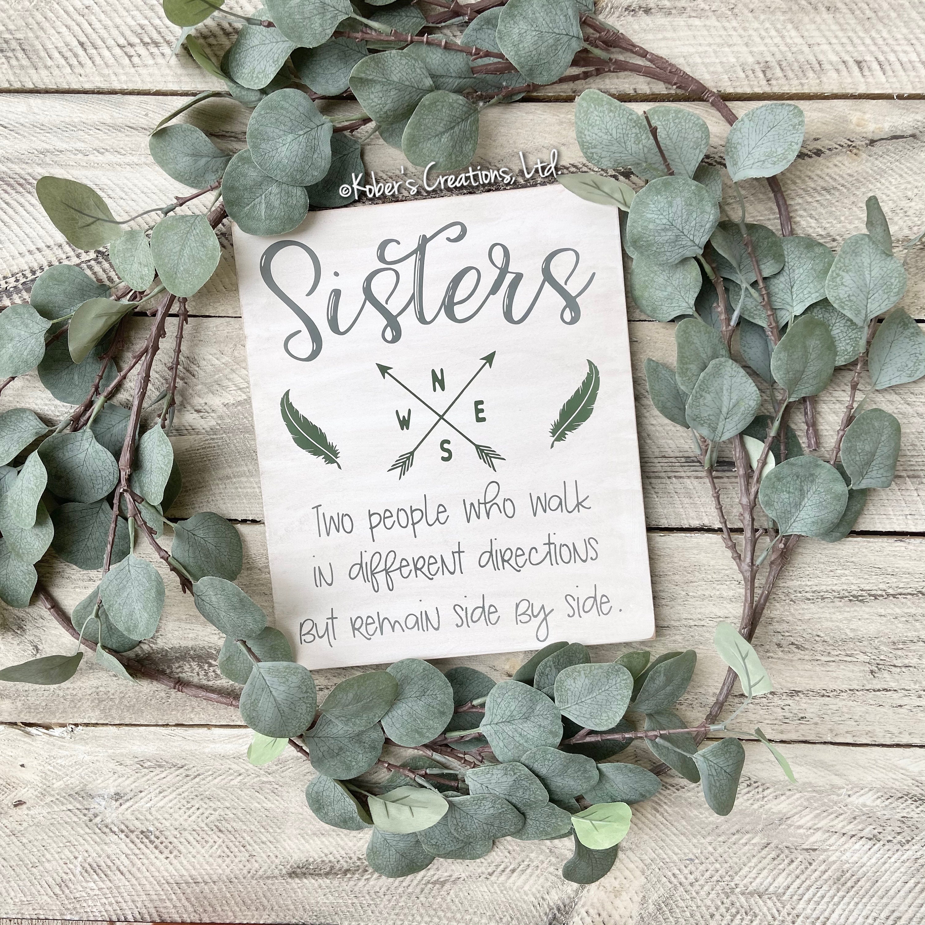 Custom Sister Sign, Sister Sign, Sister Christmas Gift, Sister Present ...