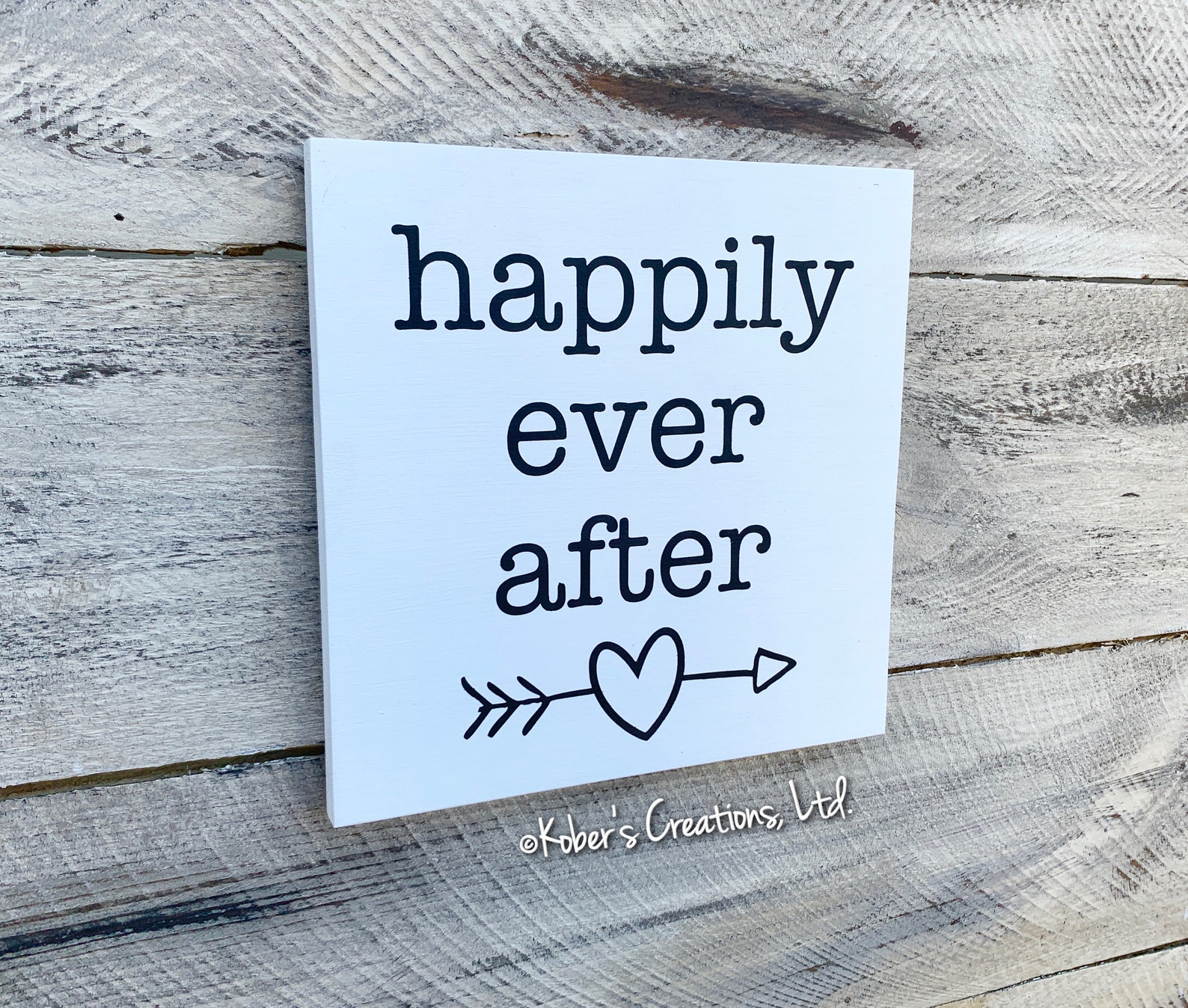 Happily Ever After Sign Bride and Groom Sign Wedding Gift | Etsy