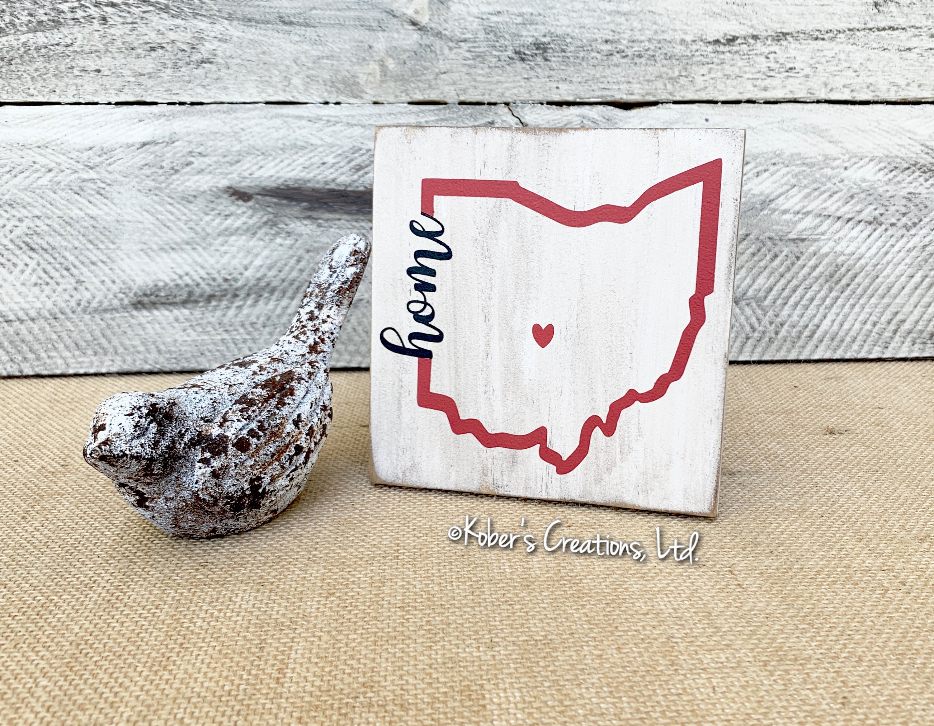 Ohio Home State Outline Wooden Sign Wood Home Sign Home | Etsy