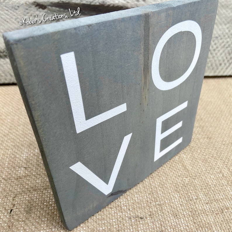 Small Love Sign Small Home Sign Custom Love Sign Custom | Etsy