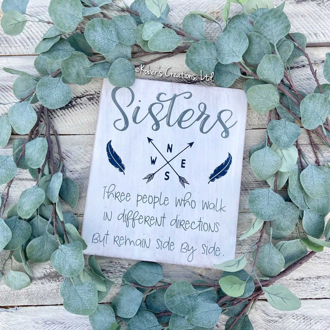 Custom Sister Sign, Sister Sign, Sister Christmas Gift, Sister Present ...