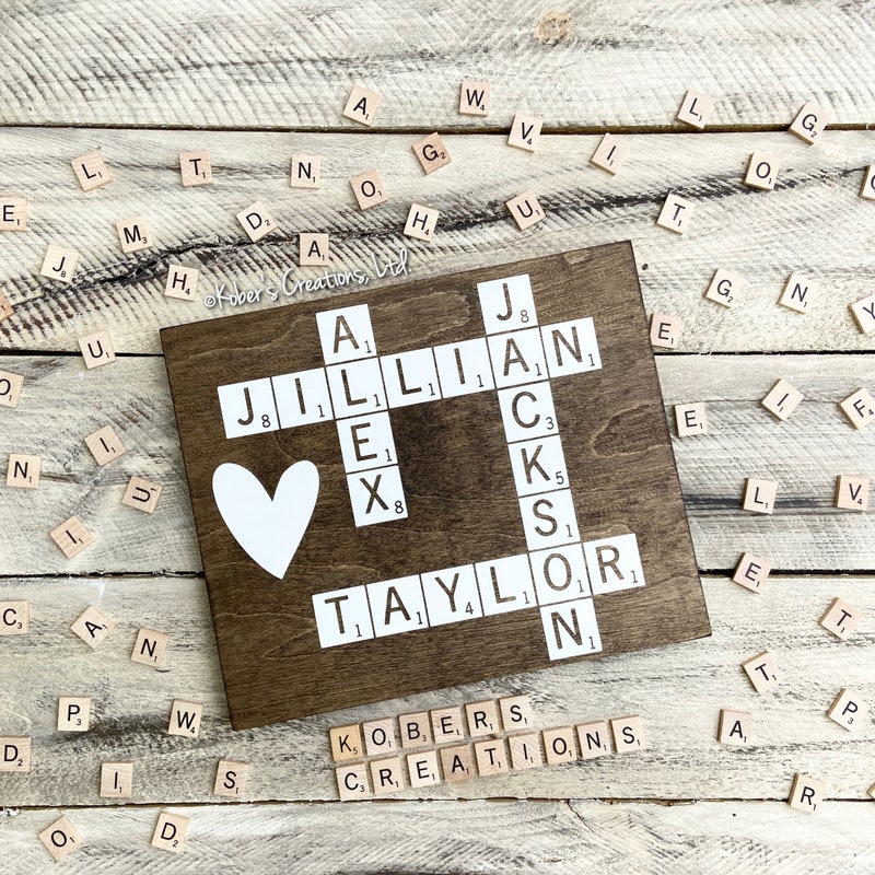Scrabble Sign - Etsy