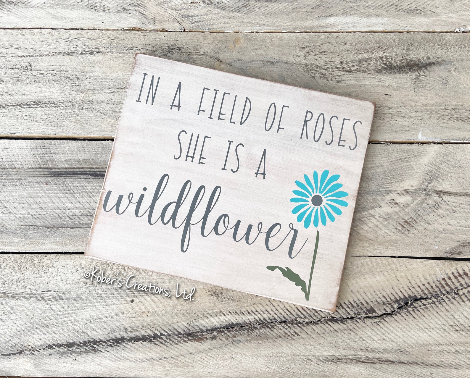 In A Field of Roses She is A Wildflower Sign, Nursery Sign, Wildflower ...