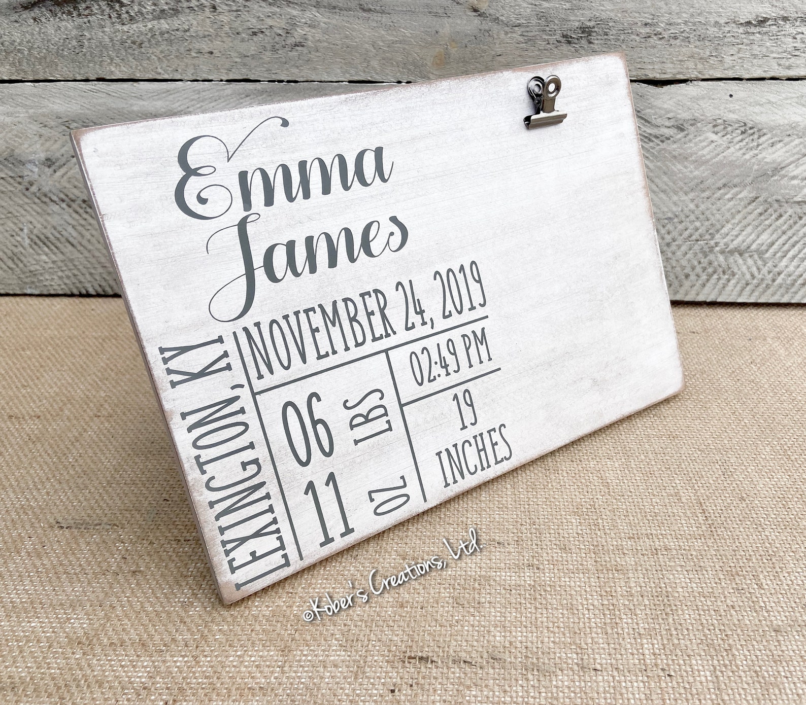 Personalized Baby Birth Stats Picture Frame Birth | Etsy