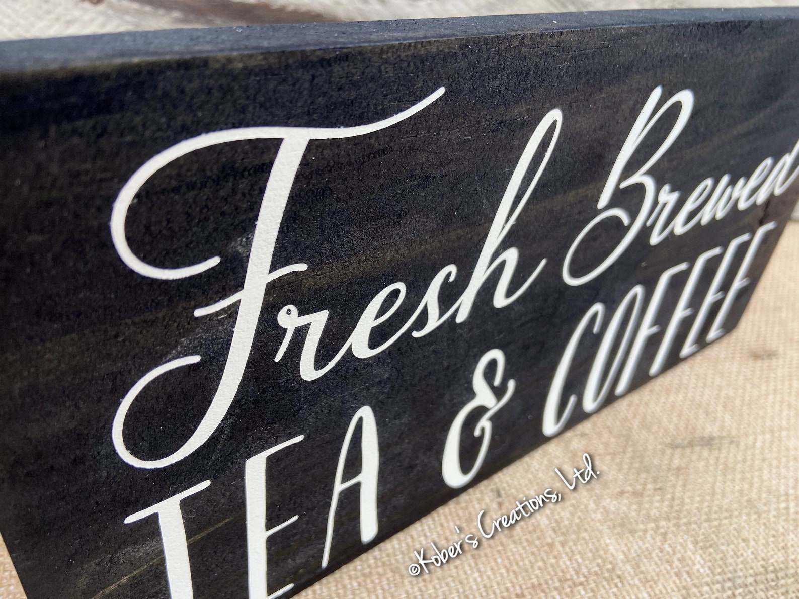 Fresh Brewed Tea & Coffee Wood Sign Coffee Décor Coffee - Etsy