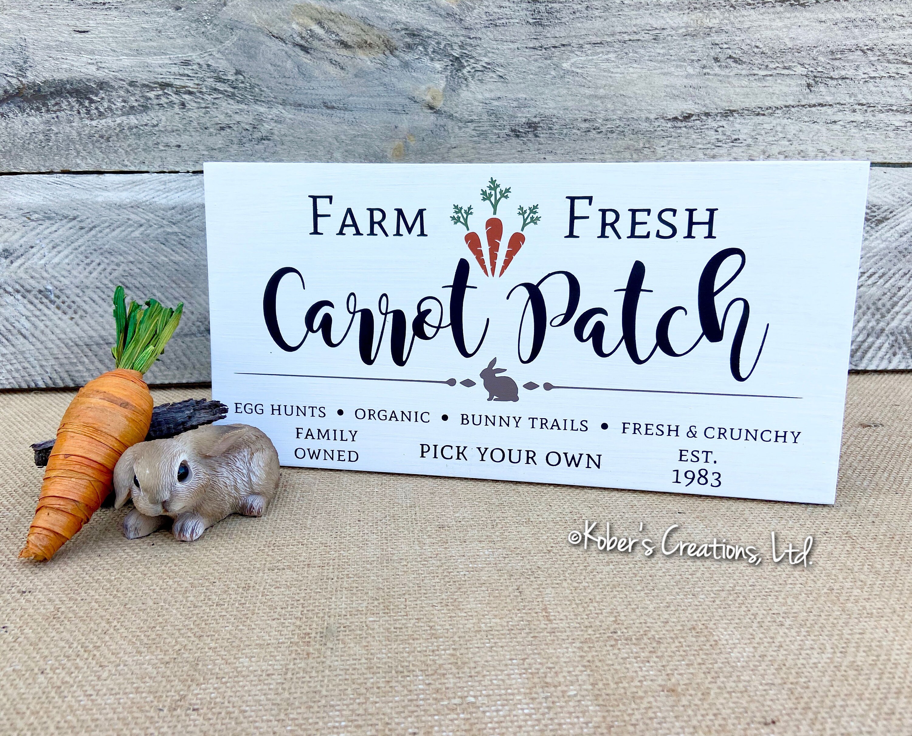 Farm Fresh Carrot Patch Sign Easter Sign Carrot Patch Sign - Etsy