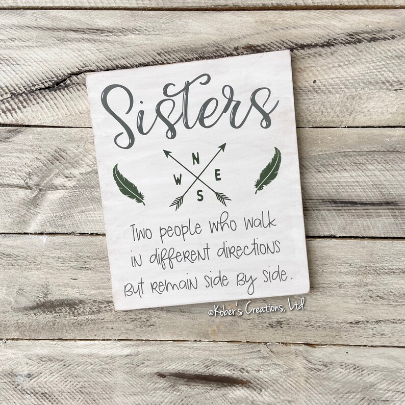 Custom Sister Sign, Sister Sign, Sister Christmas Gift, Sister Present ...