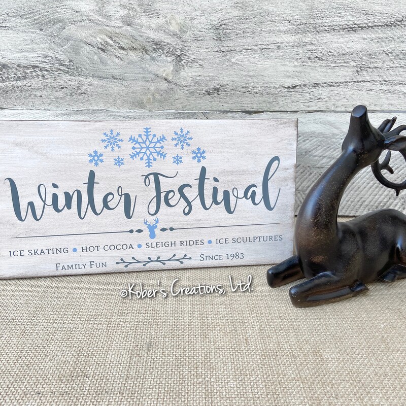 Wood Winter Sign - Etsy