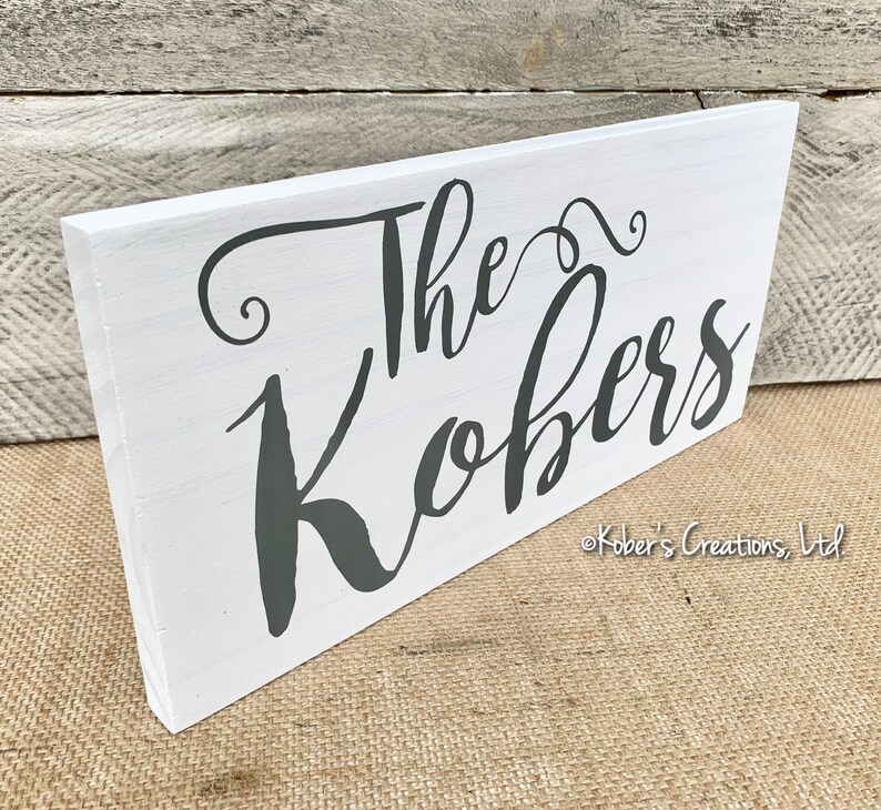 Custom Last Name Sign Custom Name Sign New Couple Sign | Etsy