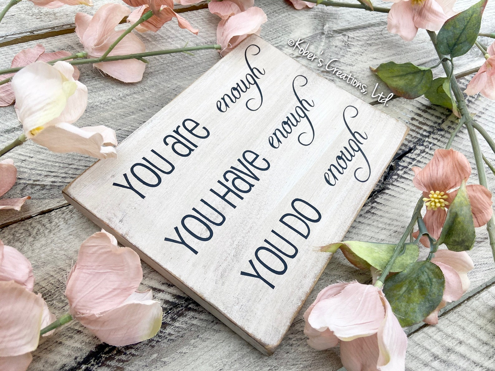 You Are Enough You Have Enough You Do Enough Wood Sign, Strong Woman ...