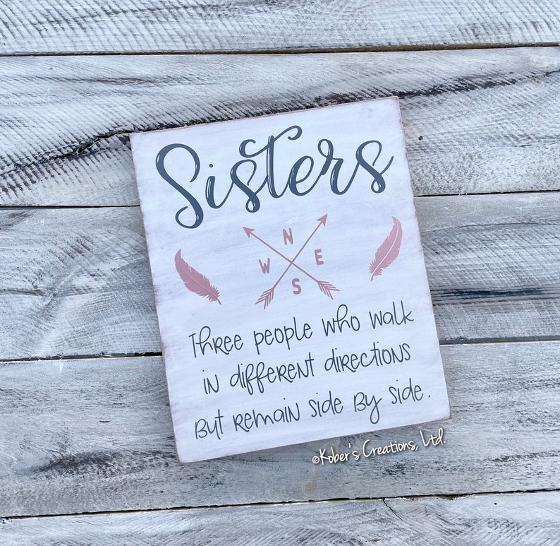Custom Sister Sign, Sister Sign, Sister Christmas Gift, Sister Present ...