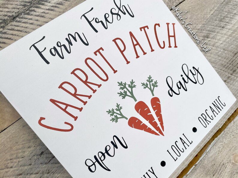 Farm Fresh Carrot Patch Sign Easter Sign Carrot Patch Sign | Etsy