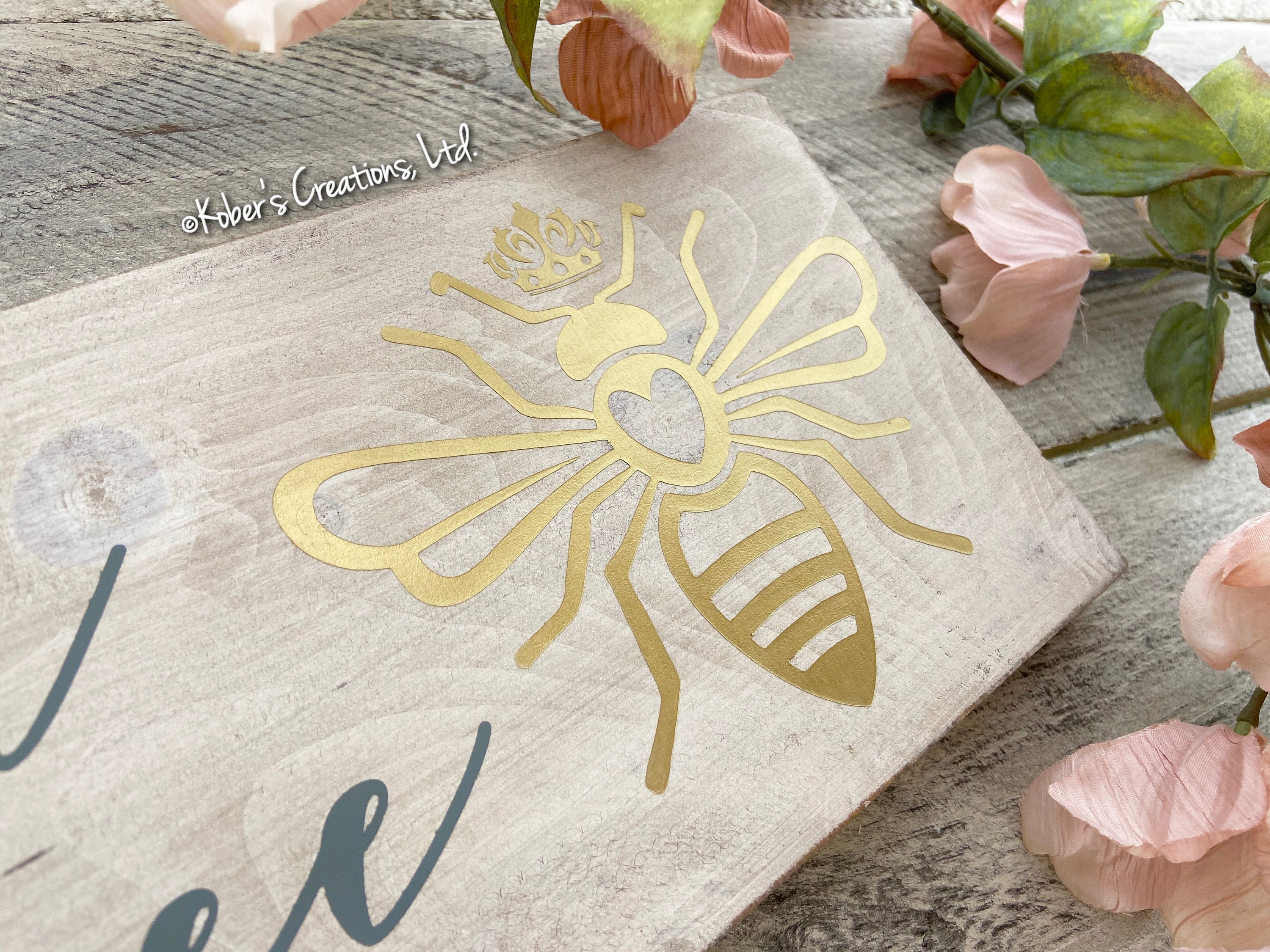 Queen Bee Wood Sign Honey Bee Decor Honey Bee Gift Bee | Etsy