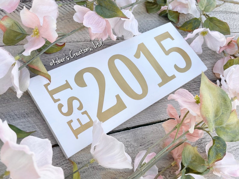 Rustic Established Sign Wall Décor Custom Established Sign - Etsy