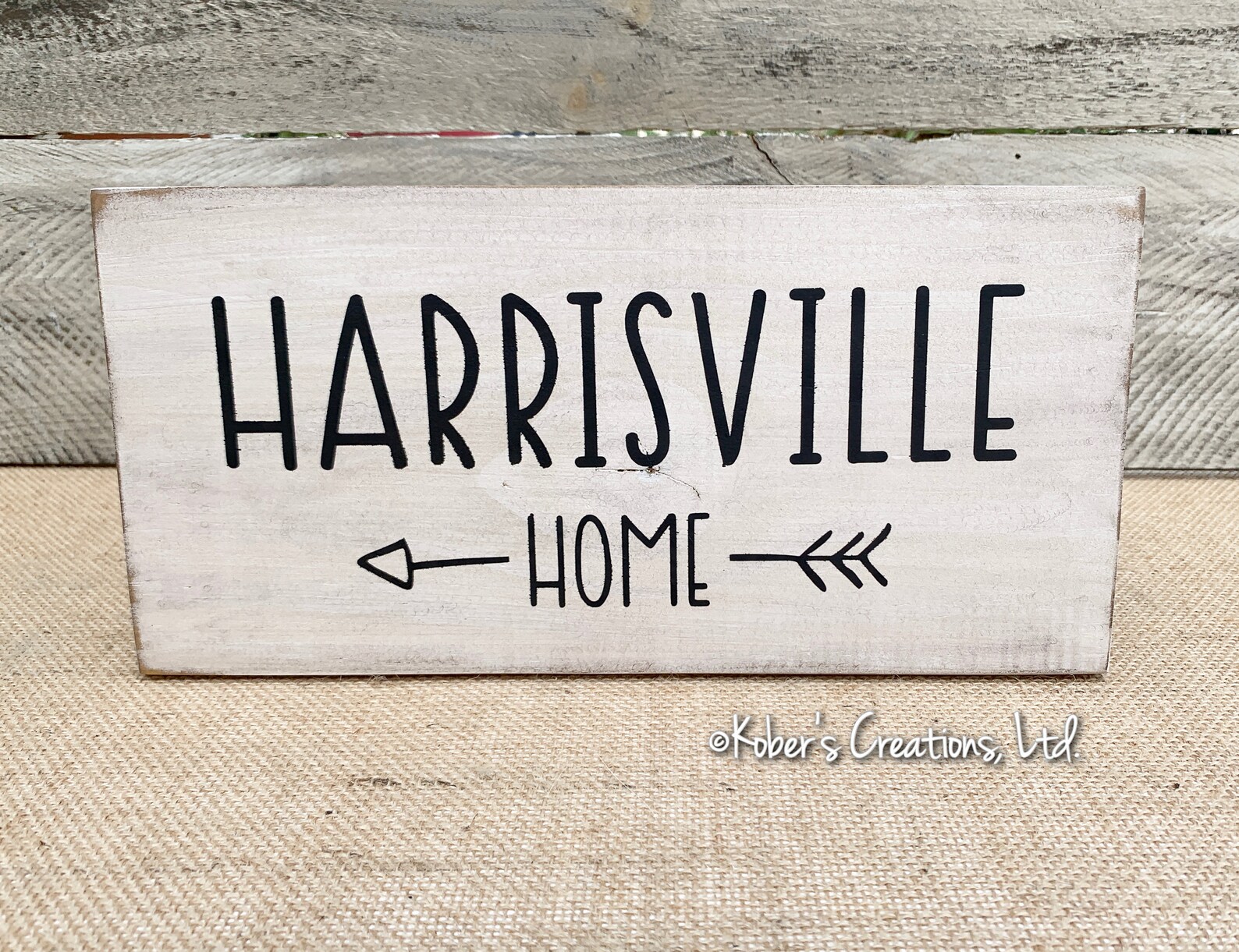 Wood Home Sign Rustic City Sign Rustic Hometown Sign | Etsy