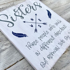 Custom Sister Sign, Sister Sign, Sister Christmas Gift, Sister Present ...