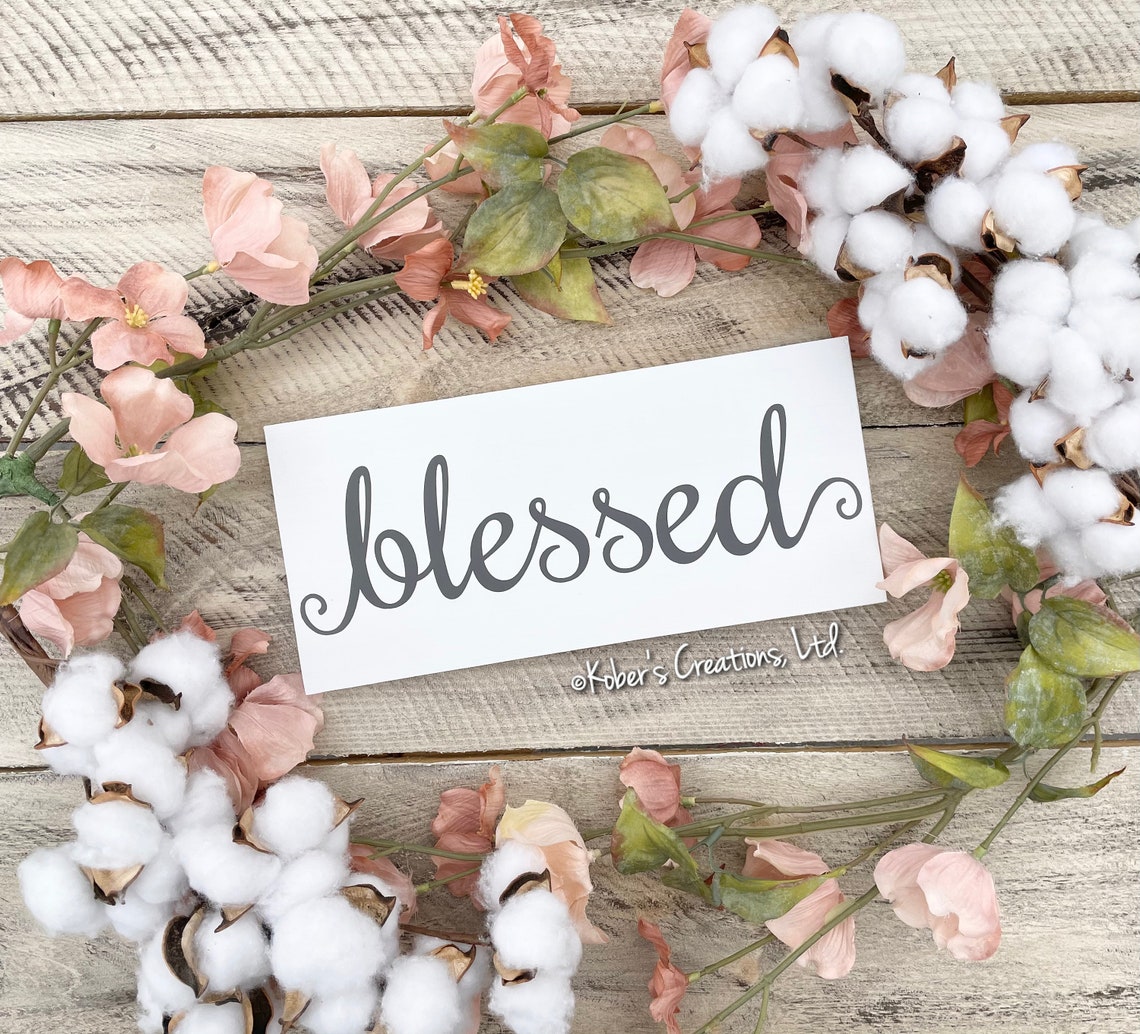 Blessed Wood Sign Rustic Blessed Sign Small Blessed Sign | Etsy