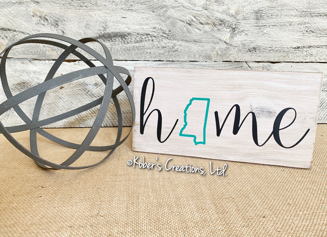 Home State Sign, Wood Home Sign, Home Outline State Sign, Closing Gift ...