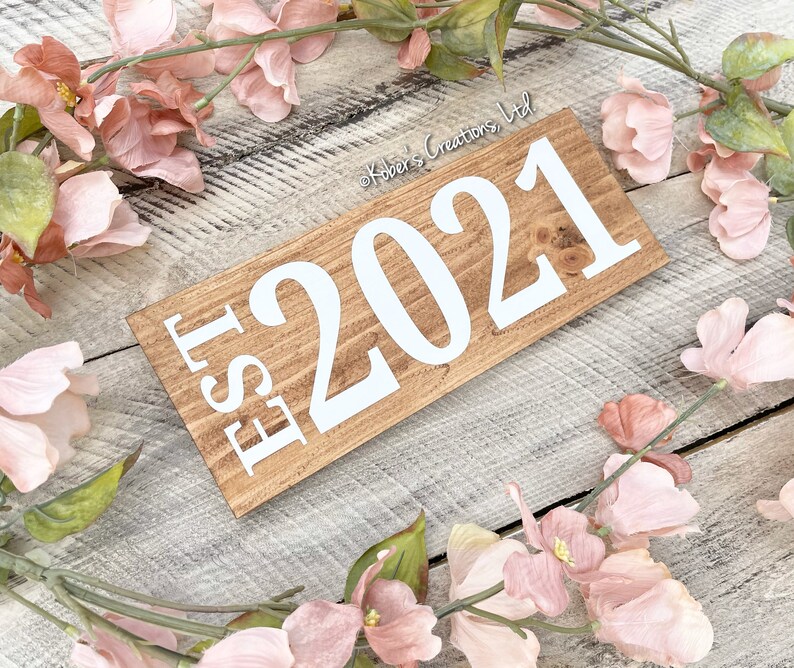 Rustic Established Sign Wall Décor Custom Established Sign - Etsy