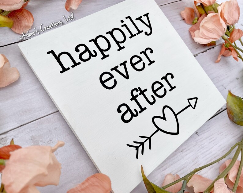 Happily Ever After Sign Bride and Groom Sign Wedding Gift - Etsy