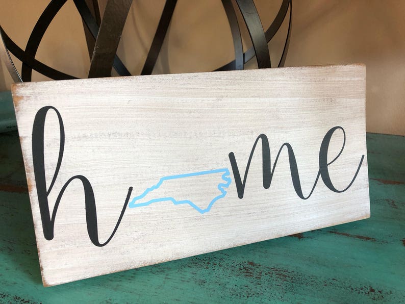 Home State Sign Wood Home Sign Home Outline State Sign | Etsy