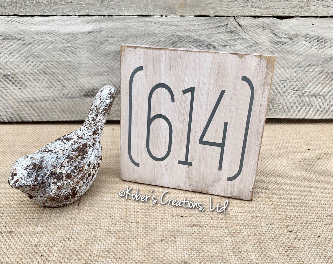 Custom Area Code Sign Small Custom Sign Rustic Home Sign | Etsy