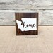 Custom State Outline Home Sign Rustic Home Sign Custom Home - Etsy
