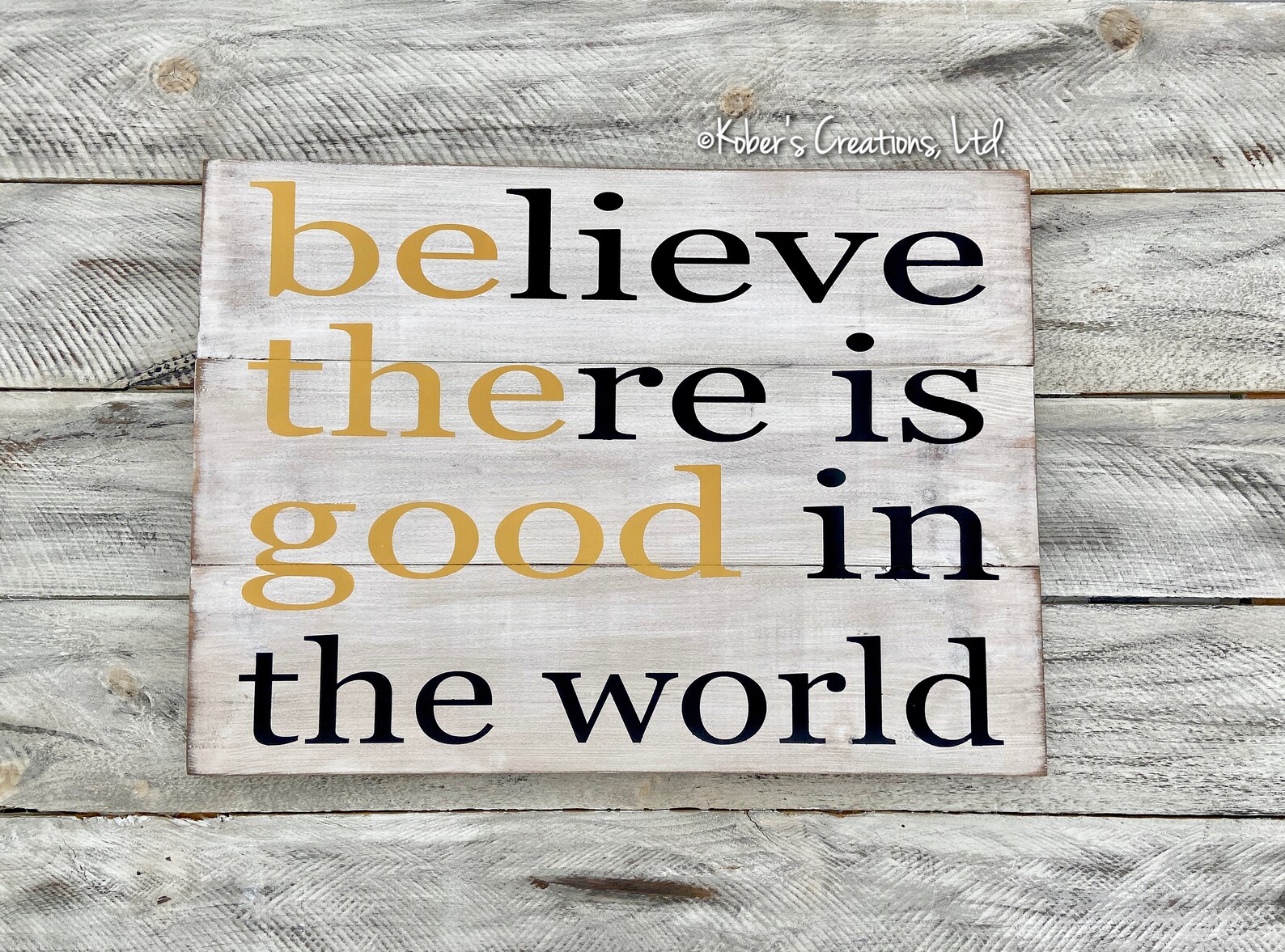Believe There is Good in the World Sign Be the Good Sign - Etsy
