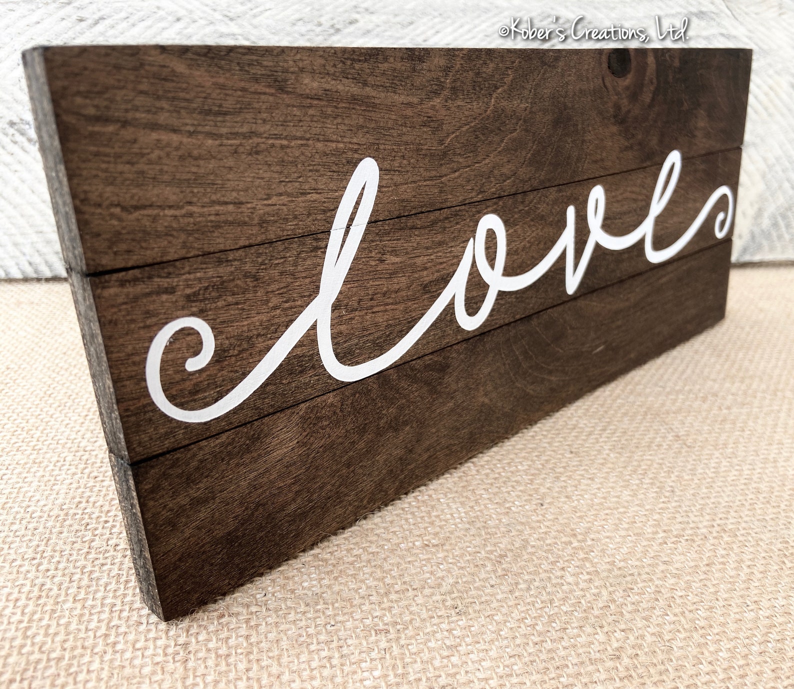 Love Rustic Pallet Style Wood Sign Rustic Love Sign Small - Etsy