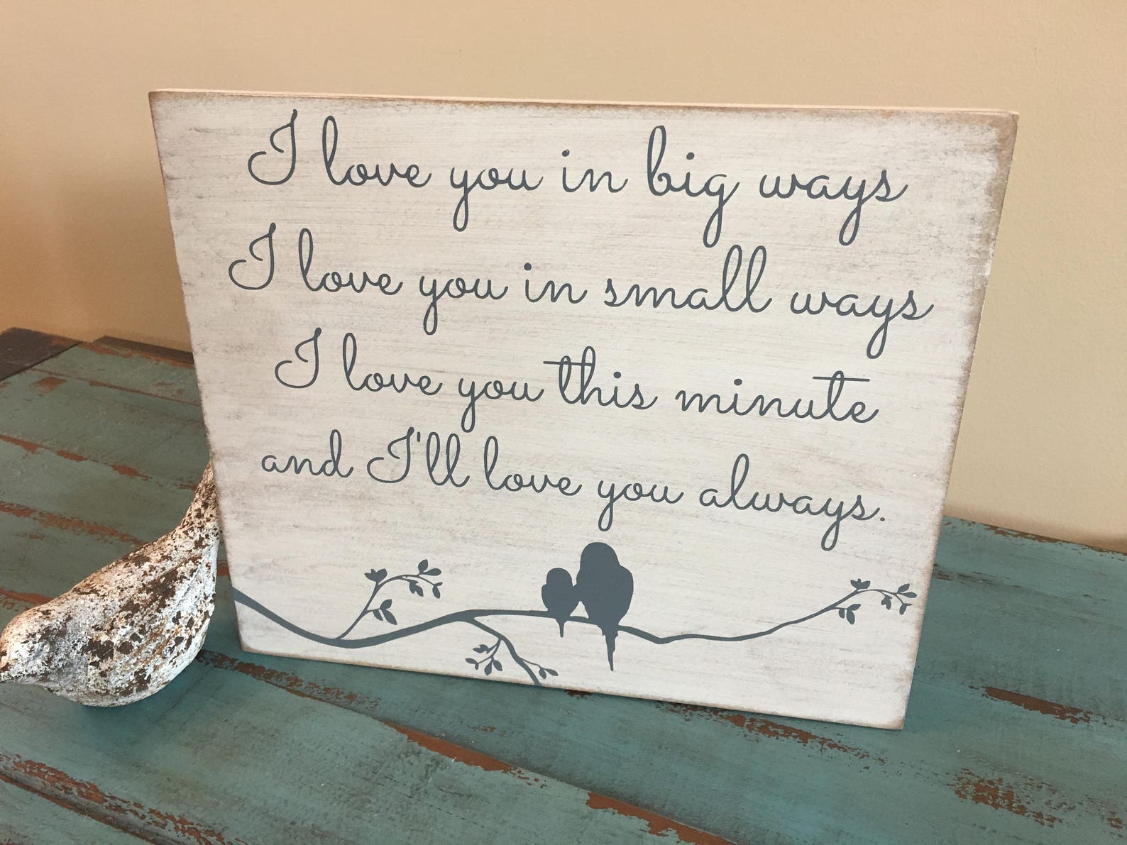I Love You in Big Ways Sign I Love You Sign Nursery Sign | Etsy