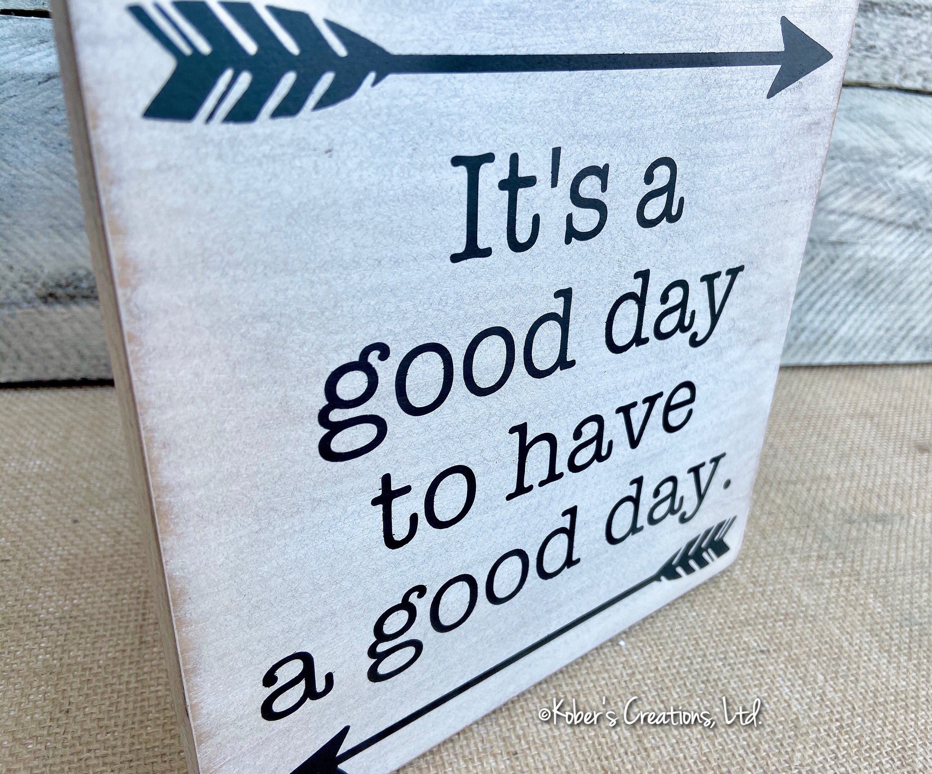 Its A Good Day to Have A Good Day Sign Inspirational Wood - Etsy