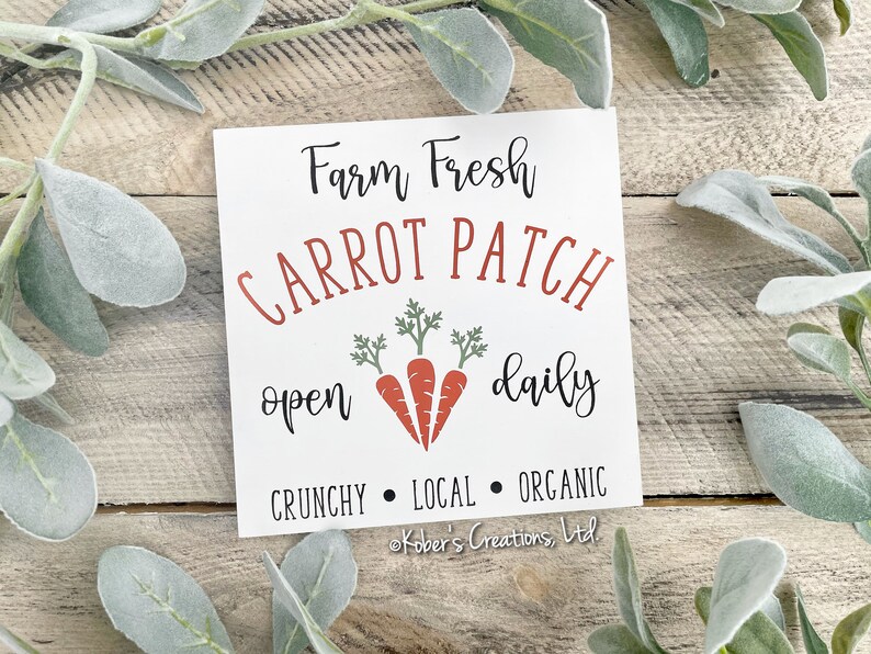 Farm Fresh Carrot Patch Sign Easter Sign Carrot Patch Sign - Etsy