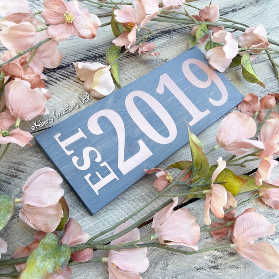 Rustic Established Sign Wall Décor Custom Established Sign - Etsy