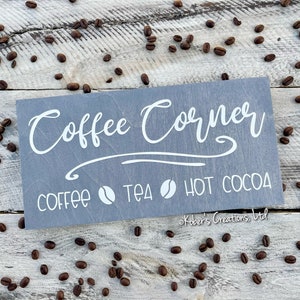 Coffee Corner Sign, Coffee Décor, Coffee Sign, Coffee Station Décor ...
