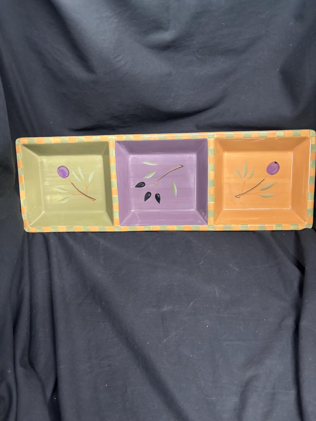 Signature Housewares Debby Segura Designs Olivia Divided Dish - Etsy