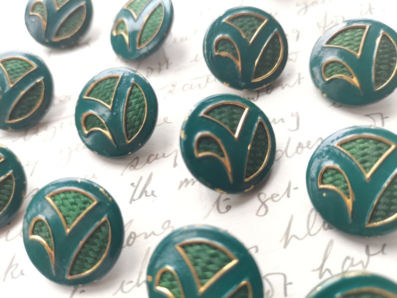 A Set of 12 Antique perfume Buttons From the Late 1800s Measuring 23mm ...