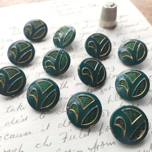 A Set of 12 Antique perfume Buttons From the Late 1800s Measuring 23mm ...