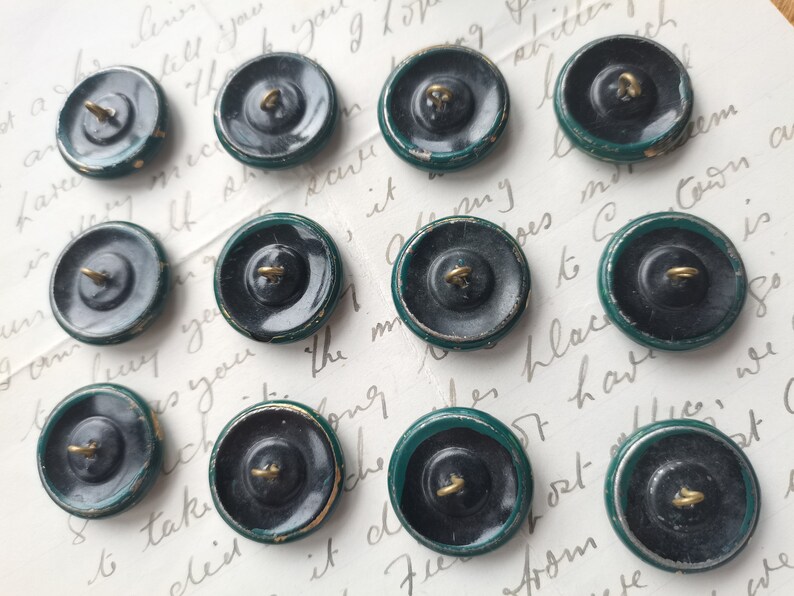 A Set of 12 Antique perfume Buttons From the Late 1800s Measuring 23mm ...
