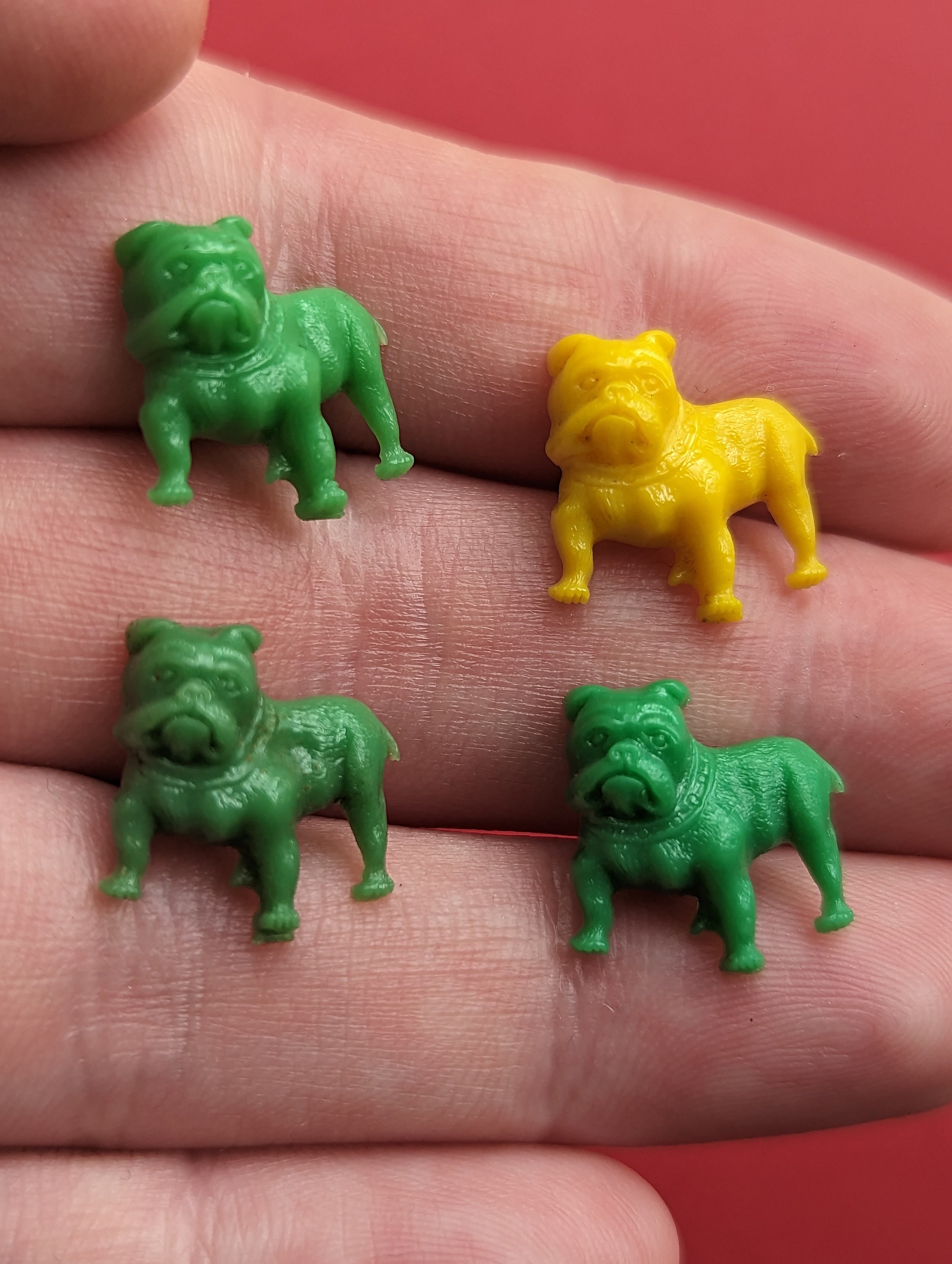 Original 1950s Children's Vintage Buttons. Dog Buttons. Bulldog Buttons ...