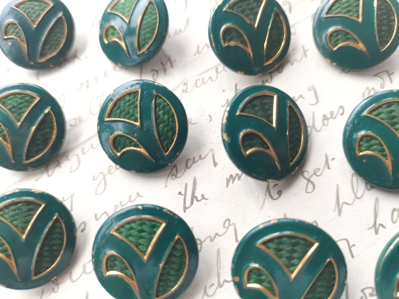 A Set of 12 Antique perfume Buttons From the Late 1800s Measuring 23mm ...