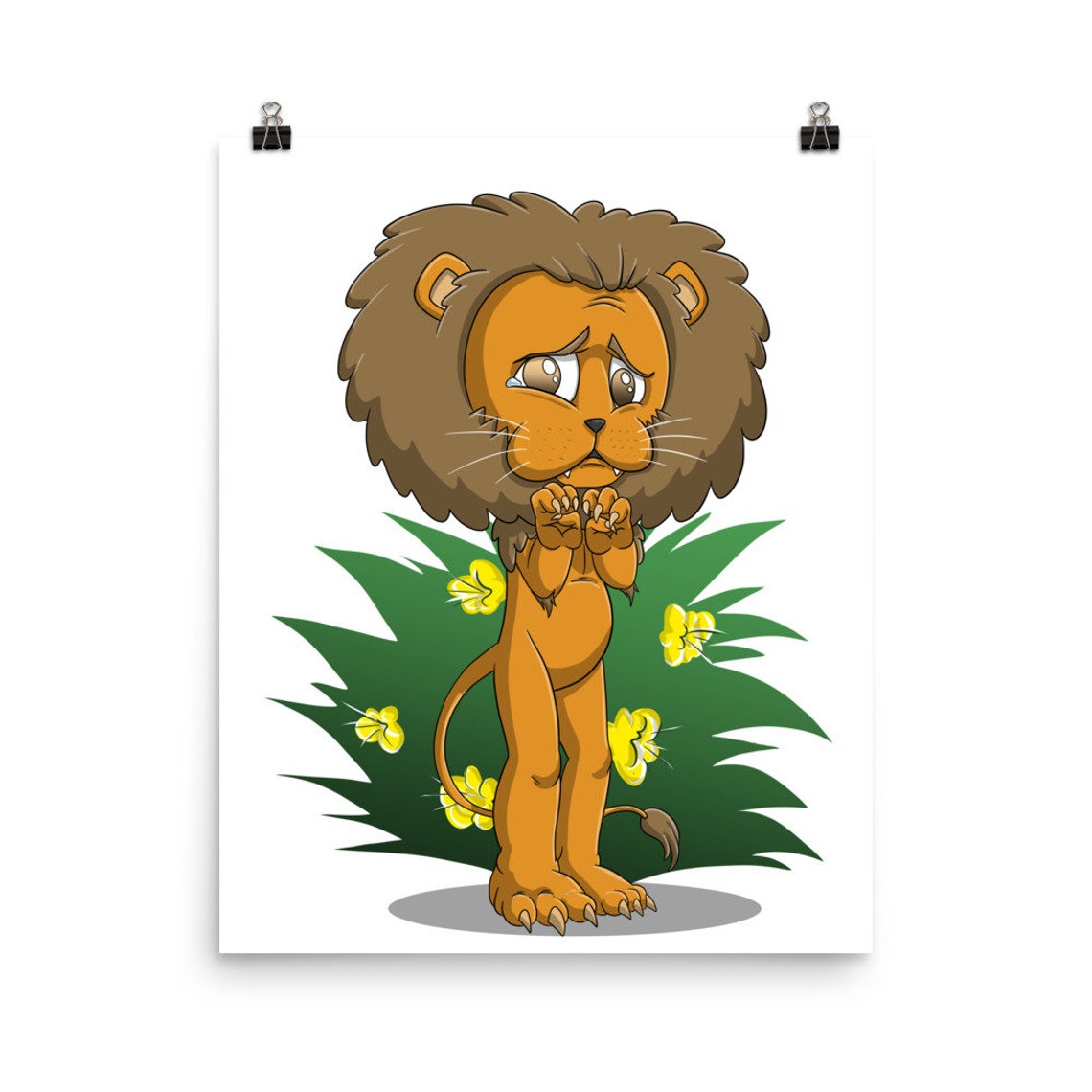 Wizard of Oz Cowardly Lion Literature Movie Wall Art for | Etsy