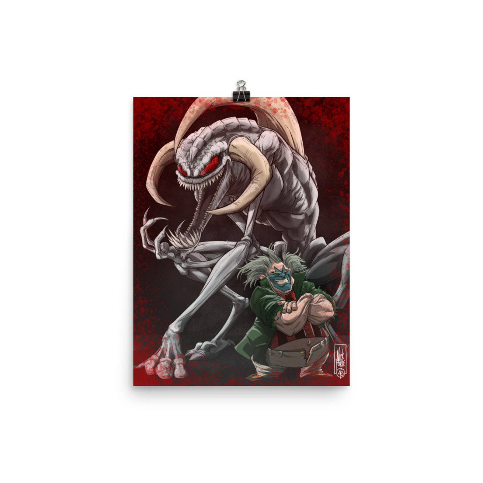 Spawn Violator Demon Horror Poster Art Illustration Print | Etsy