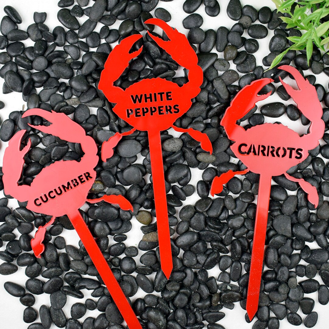 Maryland Stir Fry - Crab Garden Label Stakes - Reusable Garden Labels ...