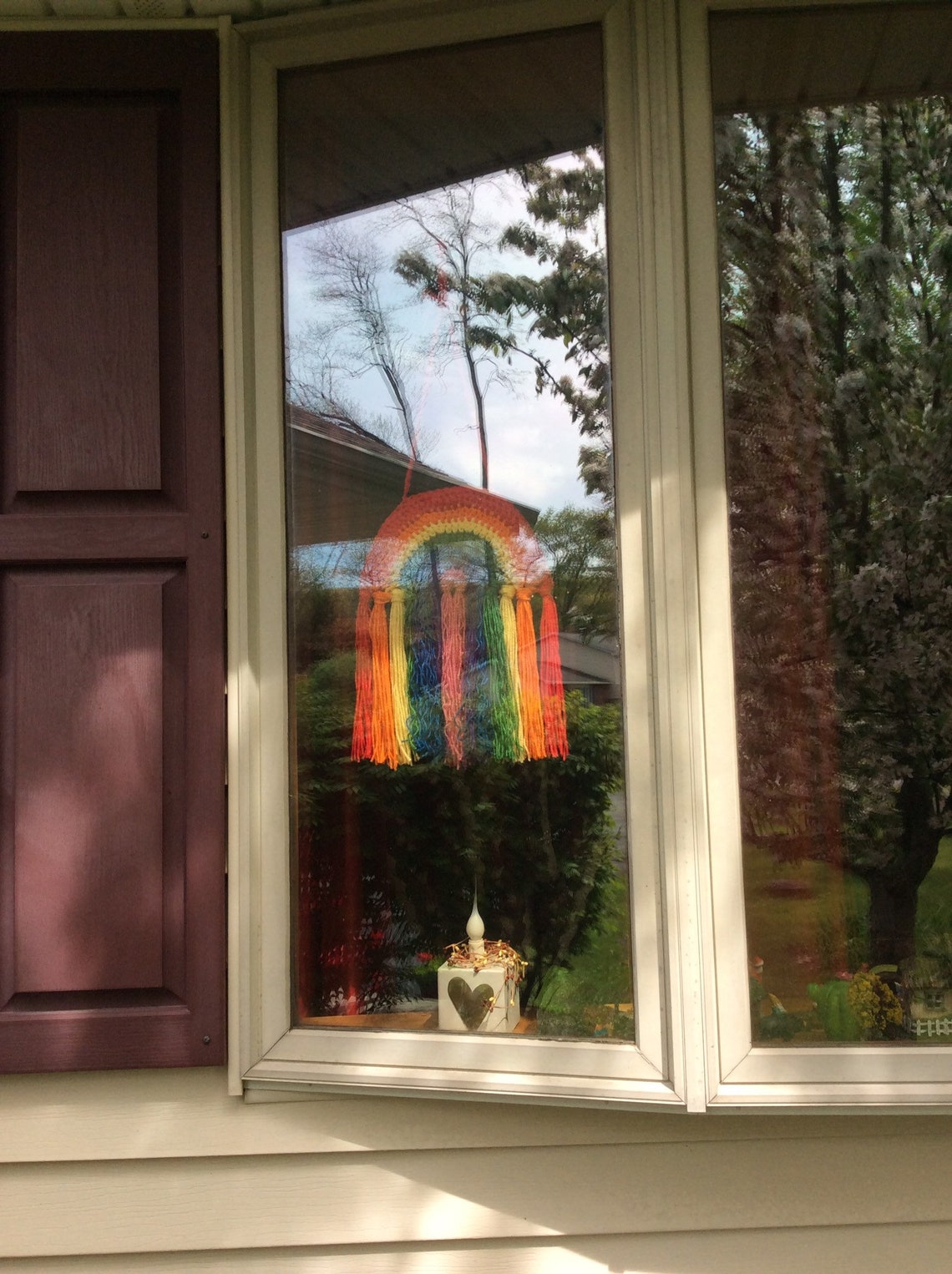 Rainbow Wall Hanging Rainbow Window Hanging - Etsy
