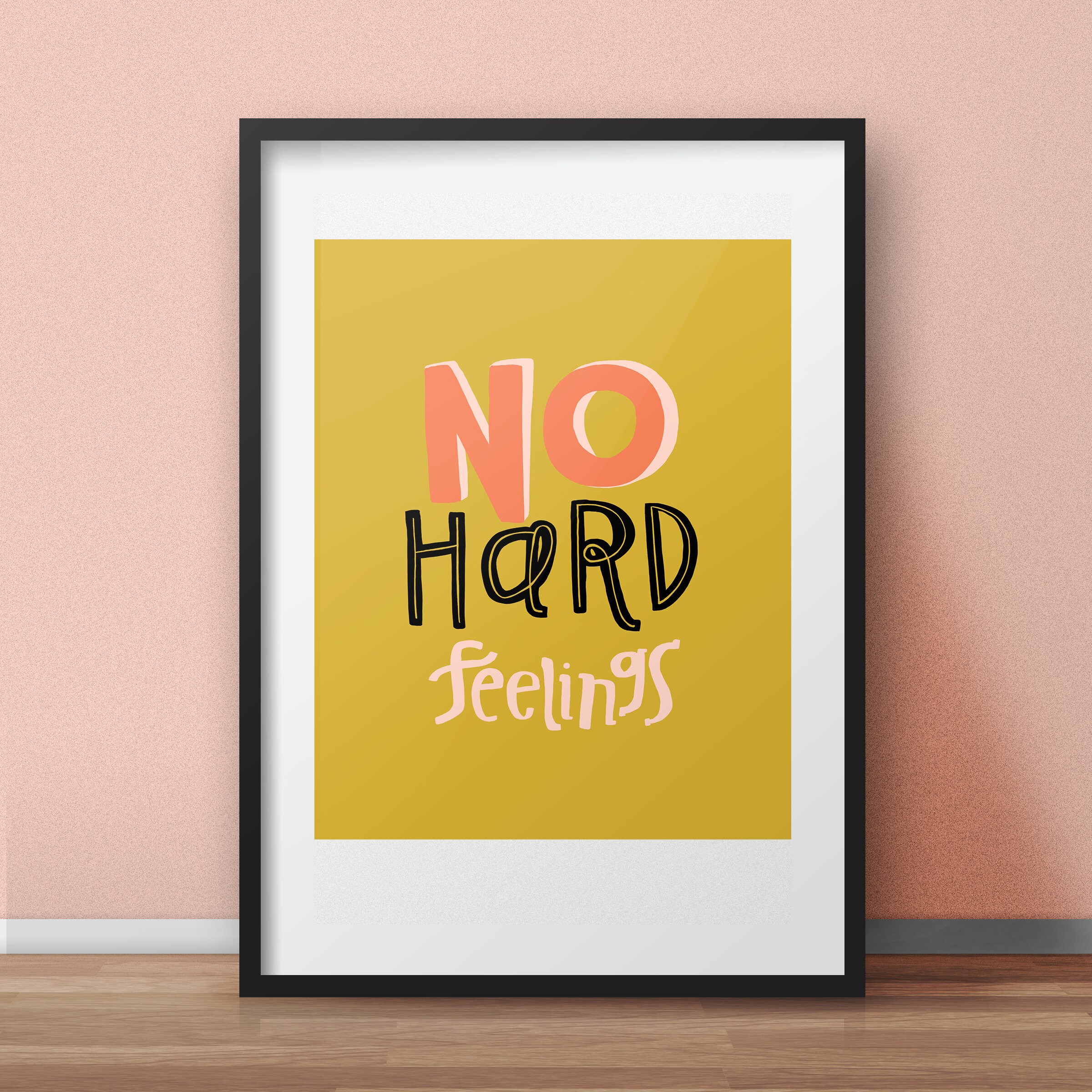 No Hard Feelings - 8x10 Art Print - Song Lyrics - Etsy