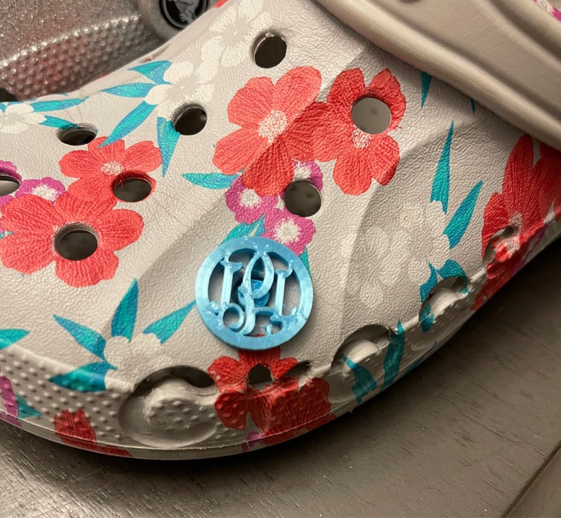 Monogrammed Shoe Charm Popular Shoe Compatible Shoe - Etsy