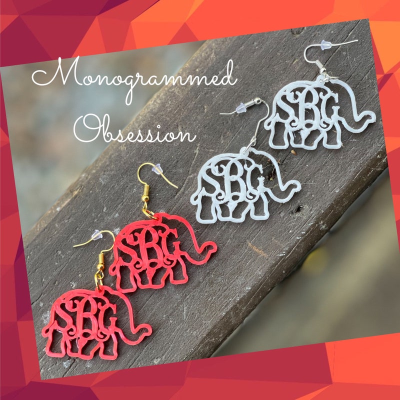 Elephant Monogram - Etsy
