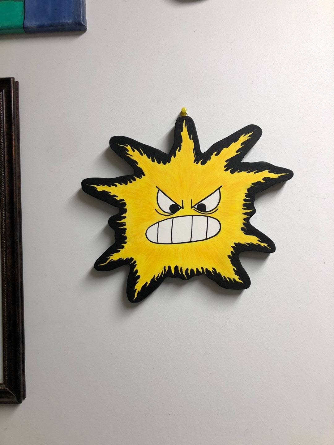Angry Mario Sun - Etsy