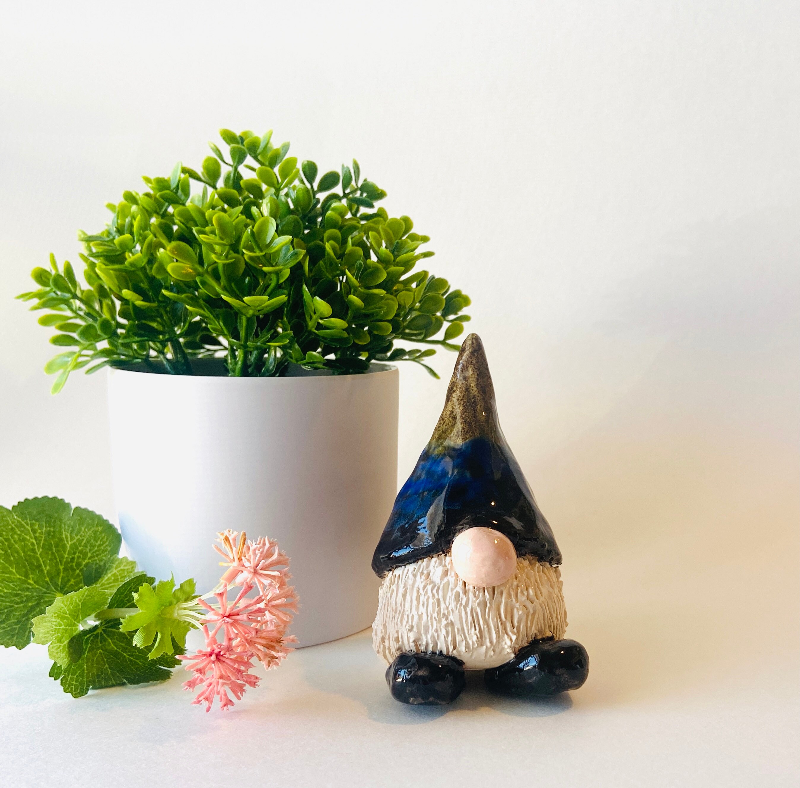 garden gnome outdoor decor Ceramic tomte fairy garden gnome figurine ...