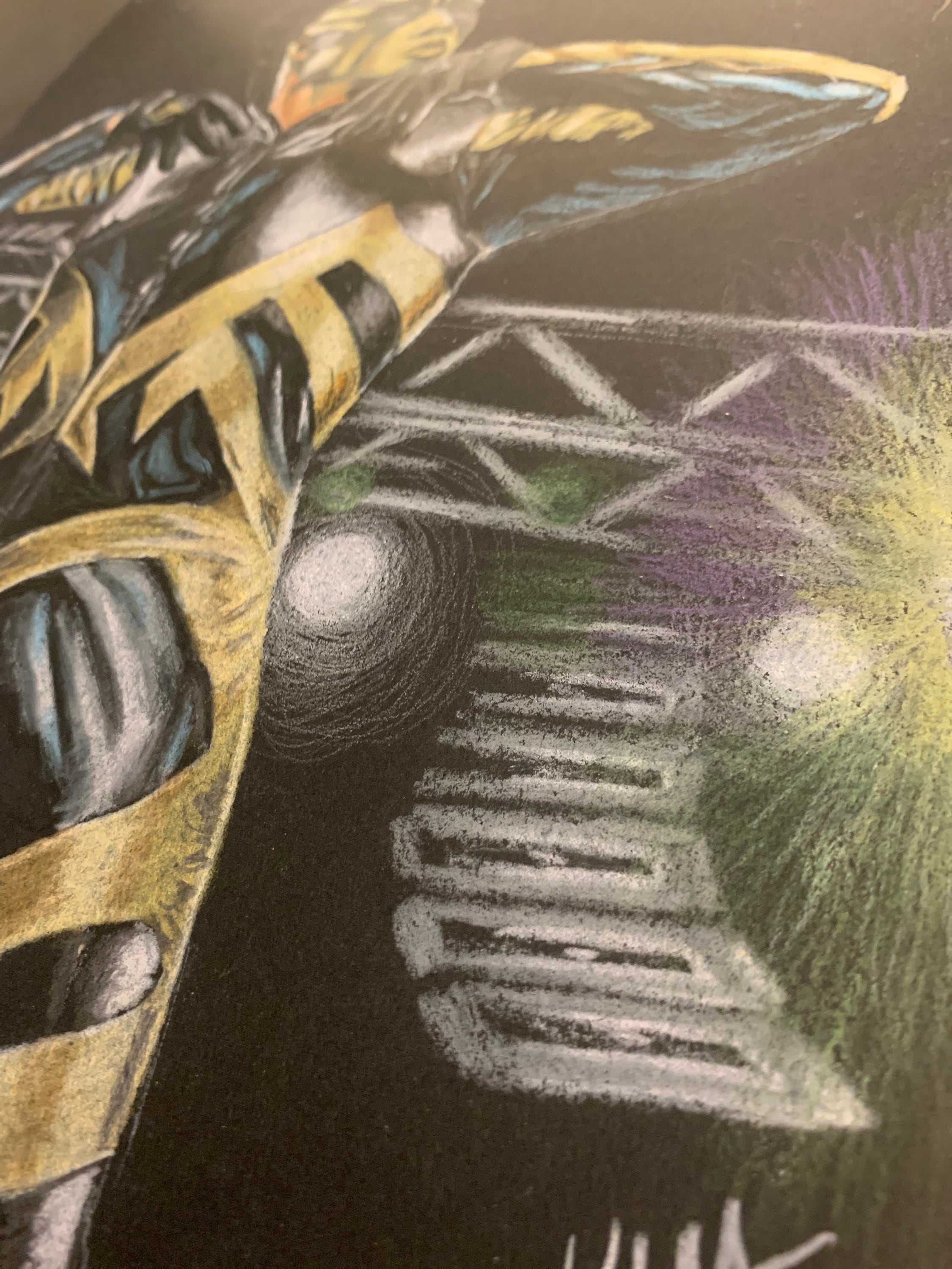 Goldust - Dustin Rhodes Runnels WWF WWE 9x12 Pencil Art Drawing; Hand ...